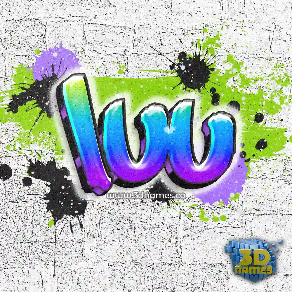 3D Name styles for "luu" (16)
