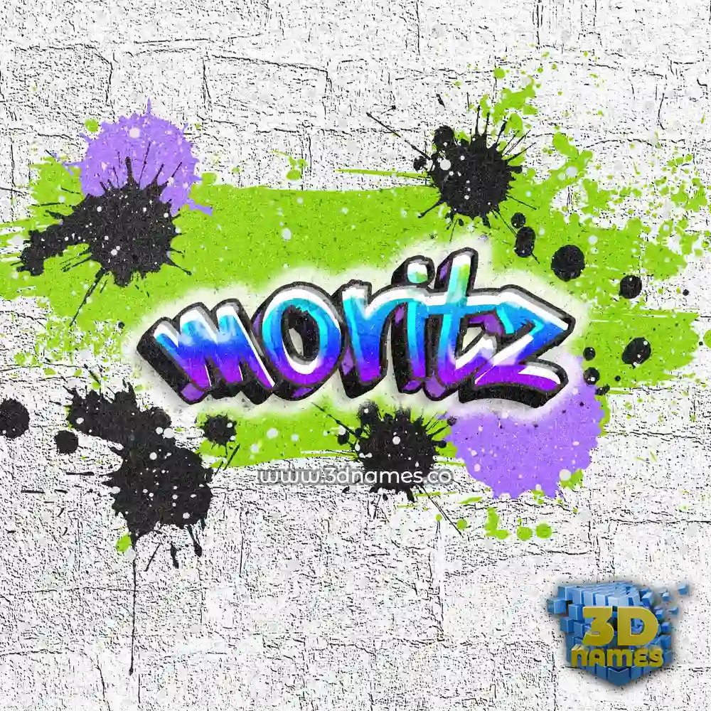 3D Name styles for "moritz" (14)