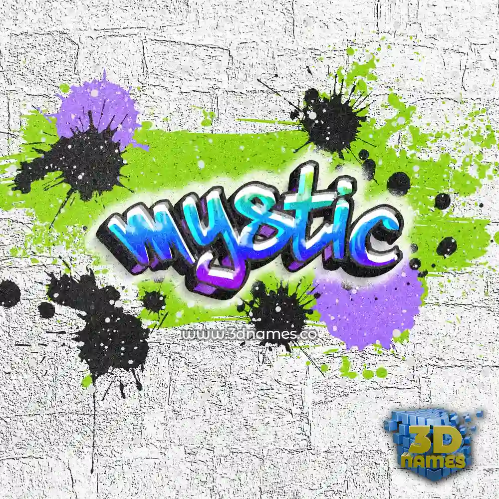 3D Name styles for "mystic" (14)