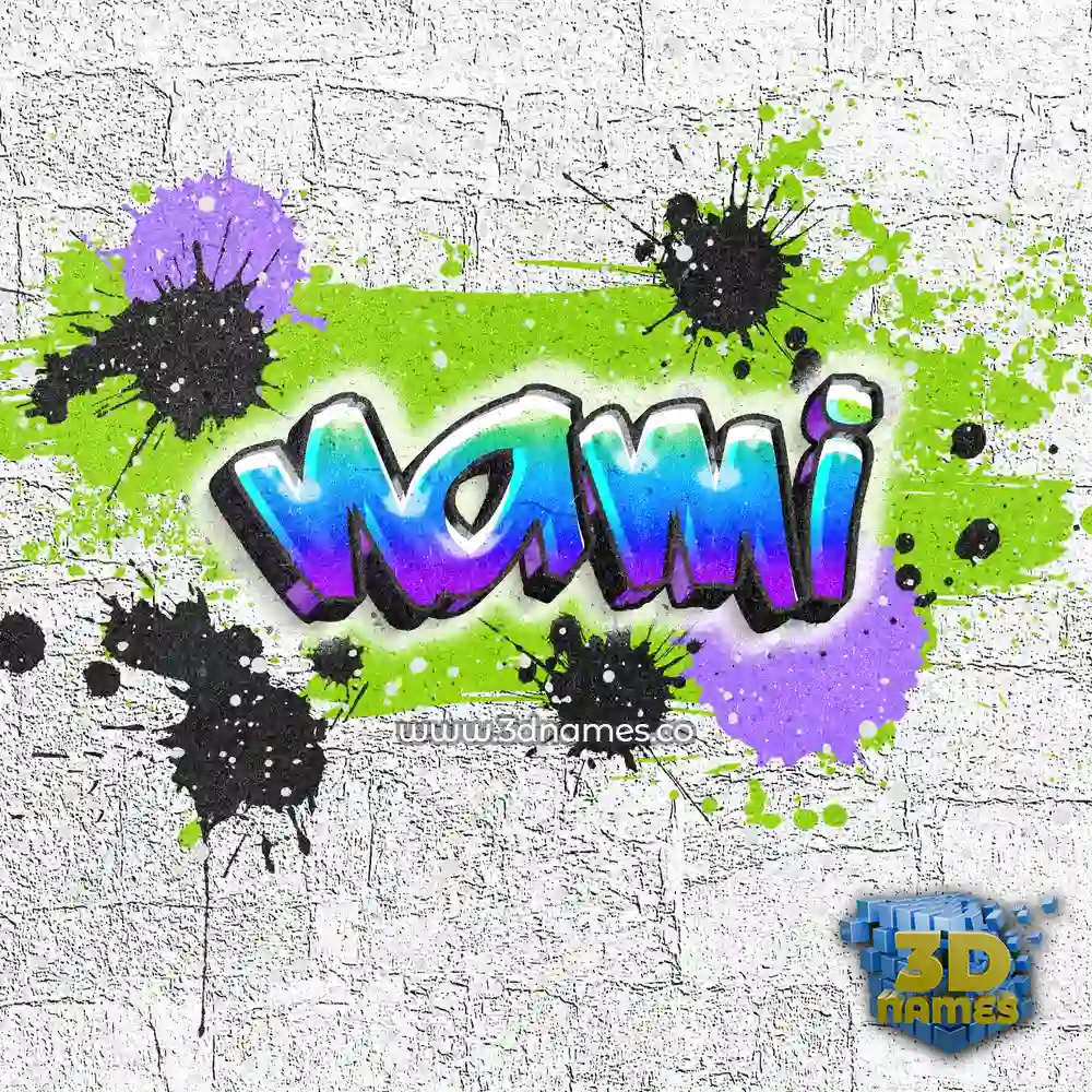 3D Name styles for "nami" (22)