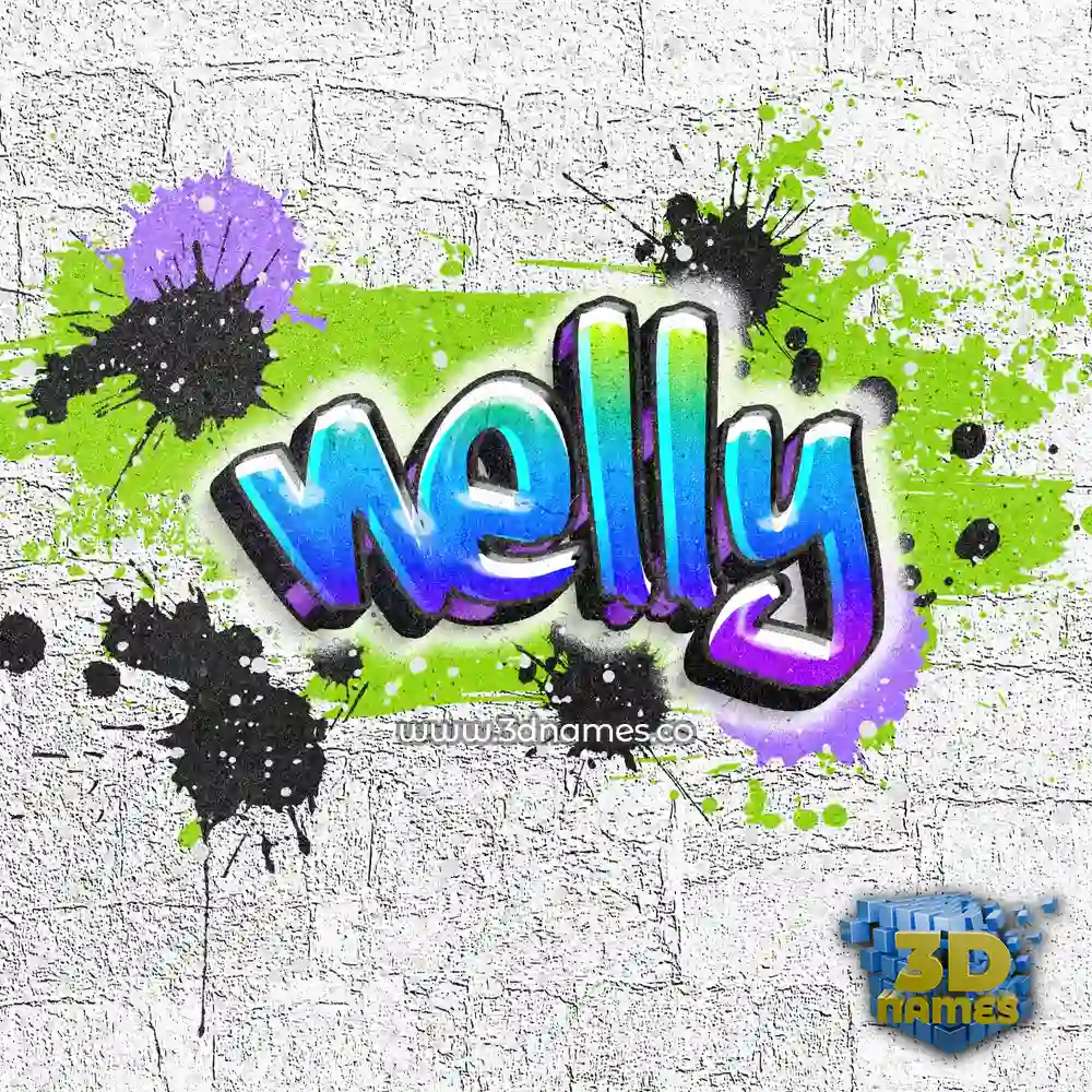 3D Name styles for "nelly" (36)