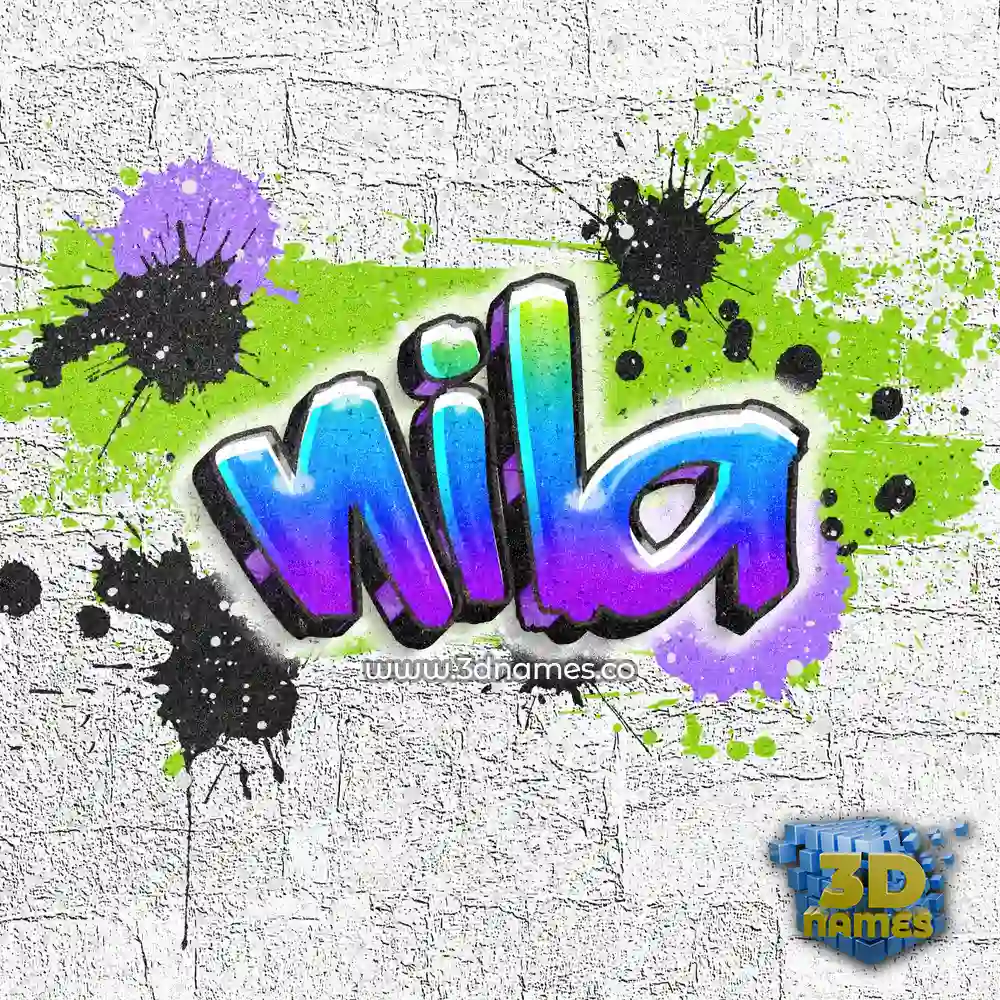 3D Name styles for "nila" (34)