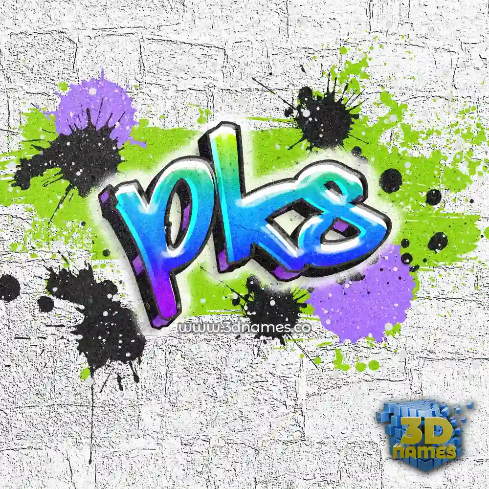 3D Name styles for "pks" (26)