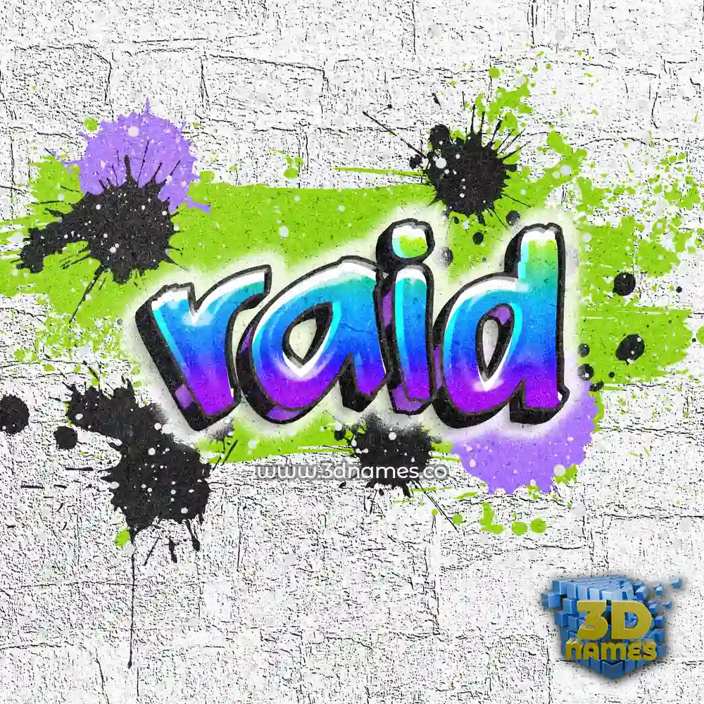 Preview Graffiti Grunge name for "raid"
