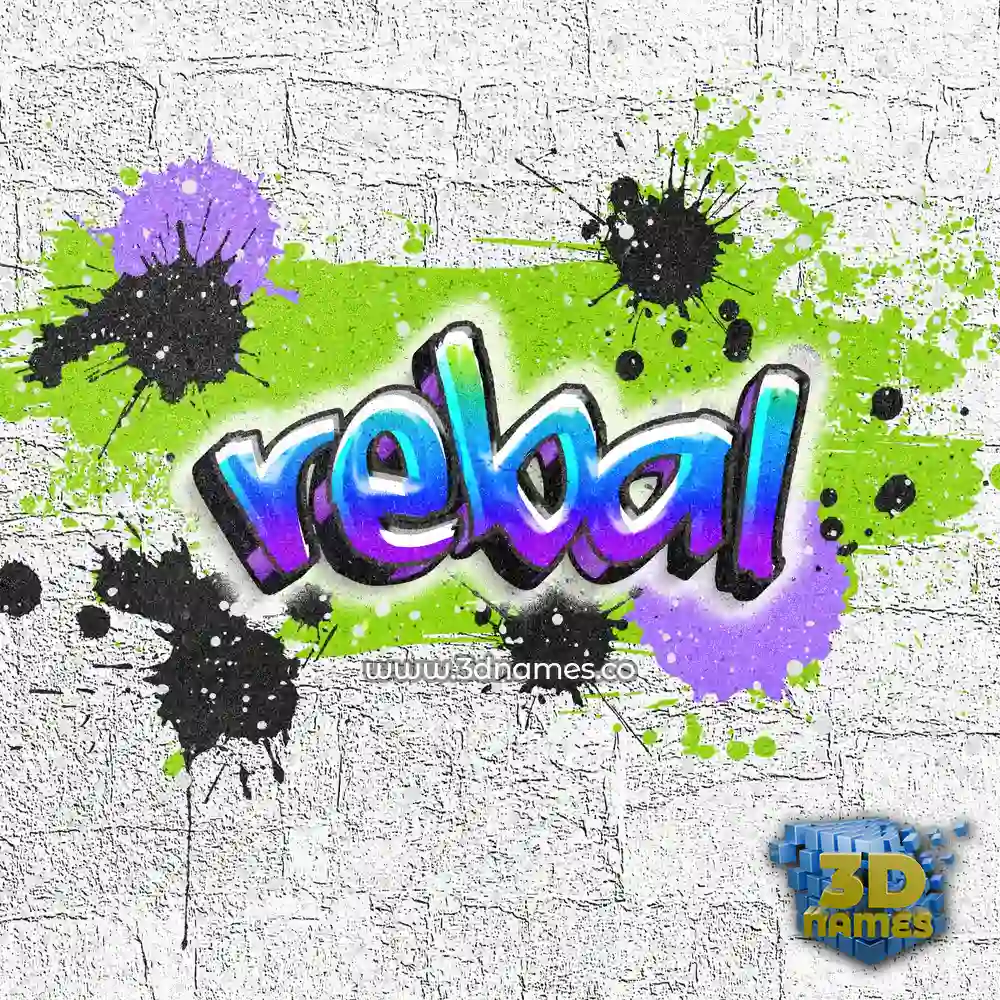 3D Name styles for "rebal" (14)