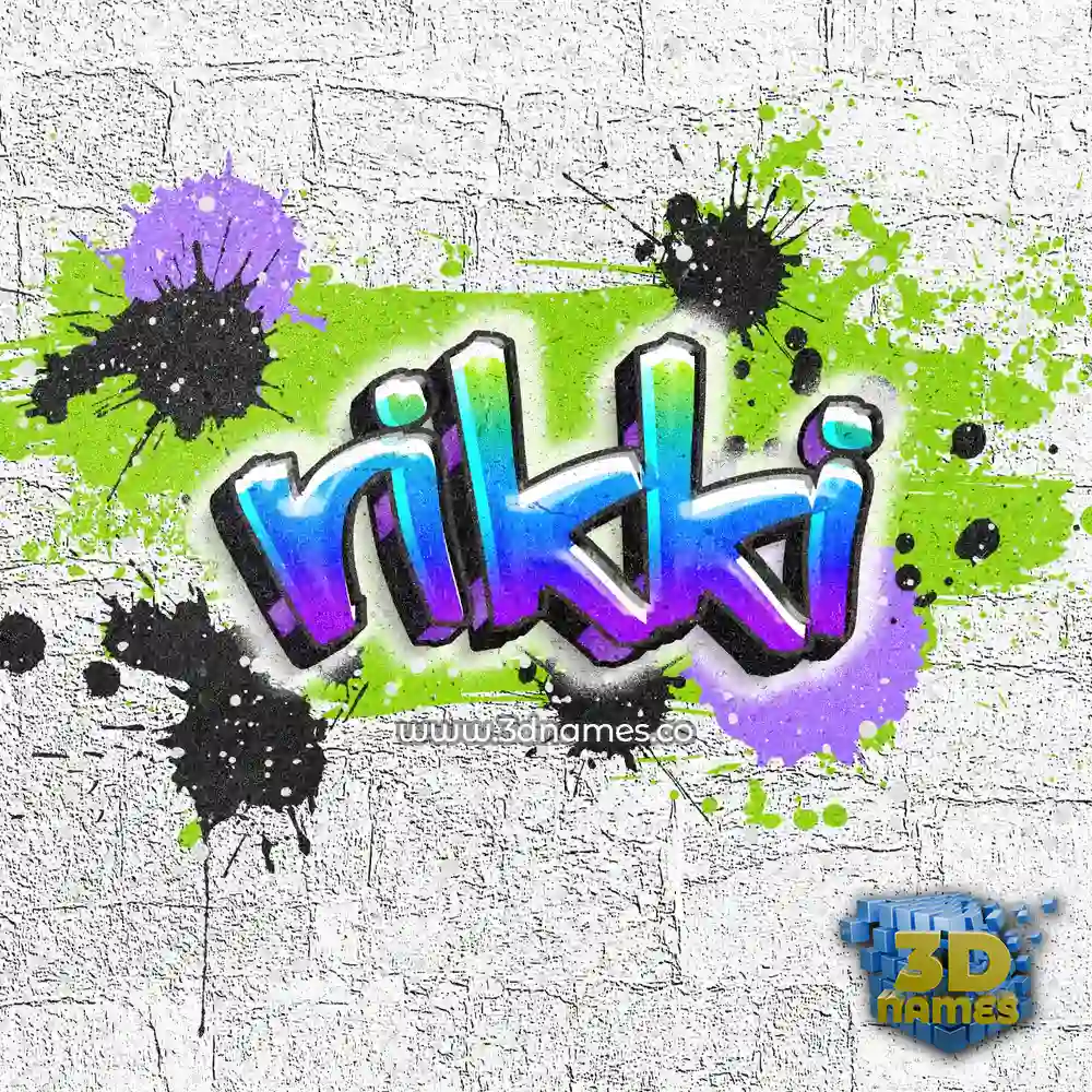 3D Name styles for "rikki" (30)