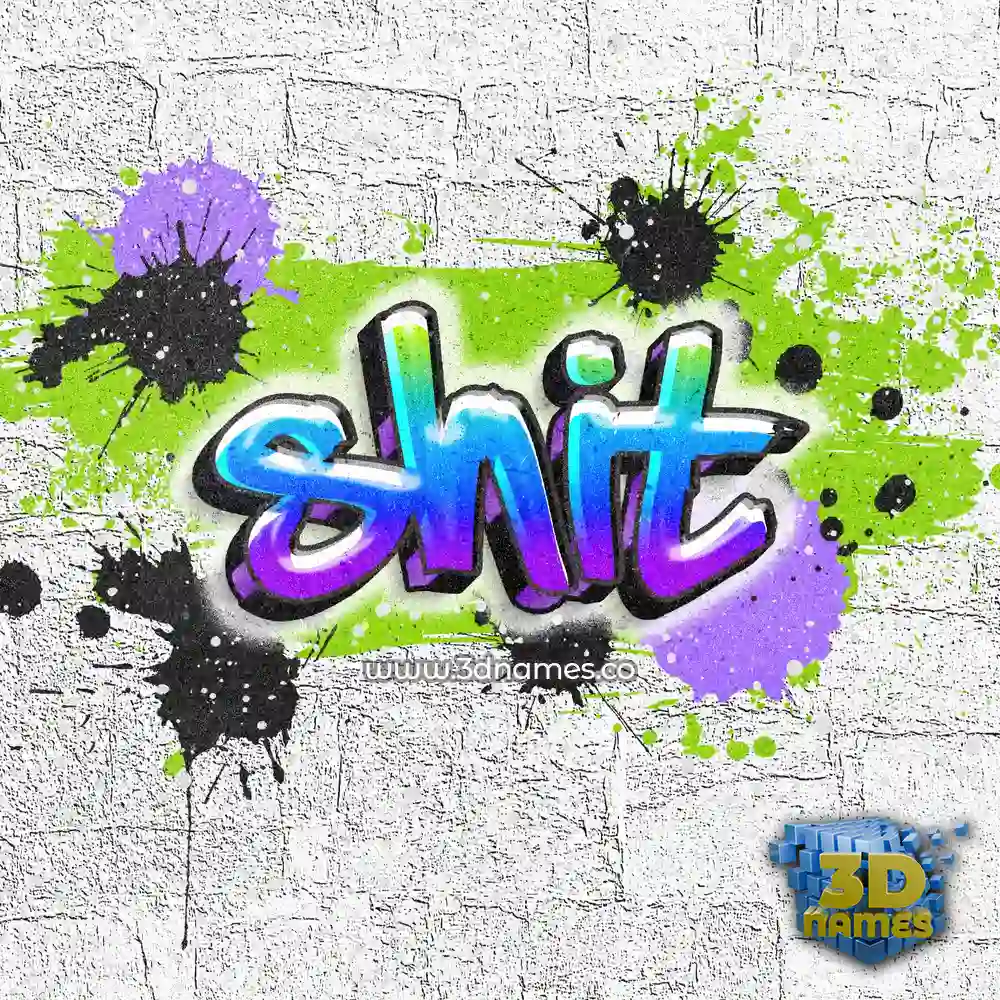 3D Name styles for "shit" (35)