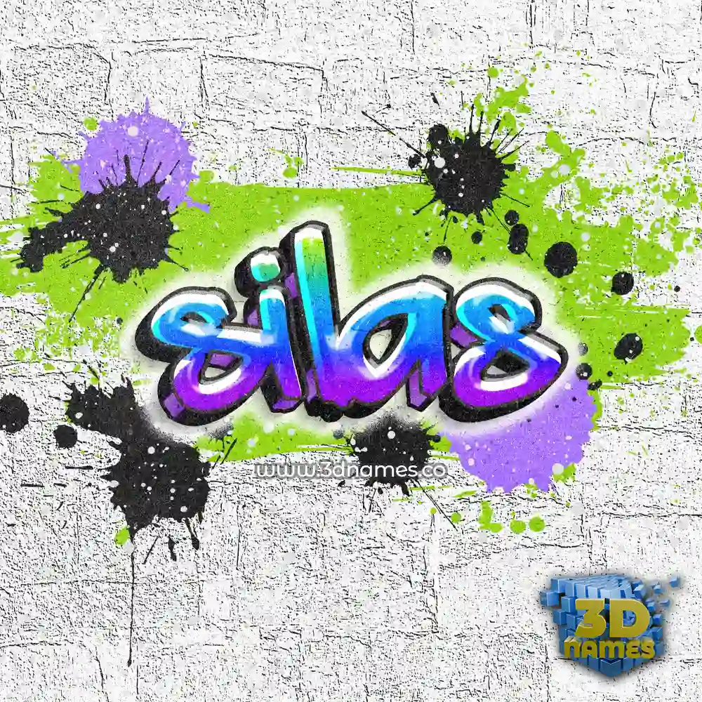 3D Name styles for "silas" (28)