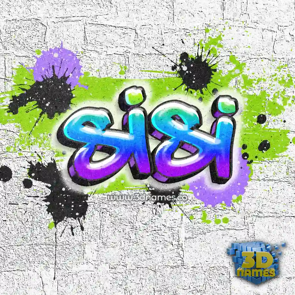3D Name styles for "sisi" (16)
