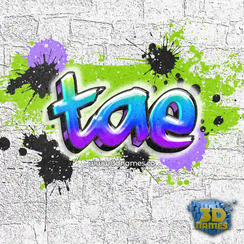 Preview Graffiti Grunge name for "tae"