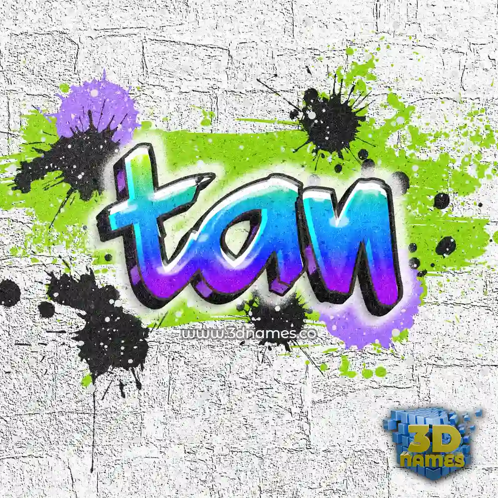 3D Name styles for "tan" (31)