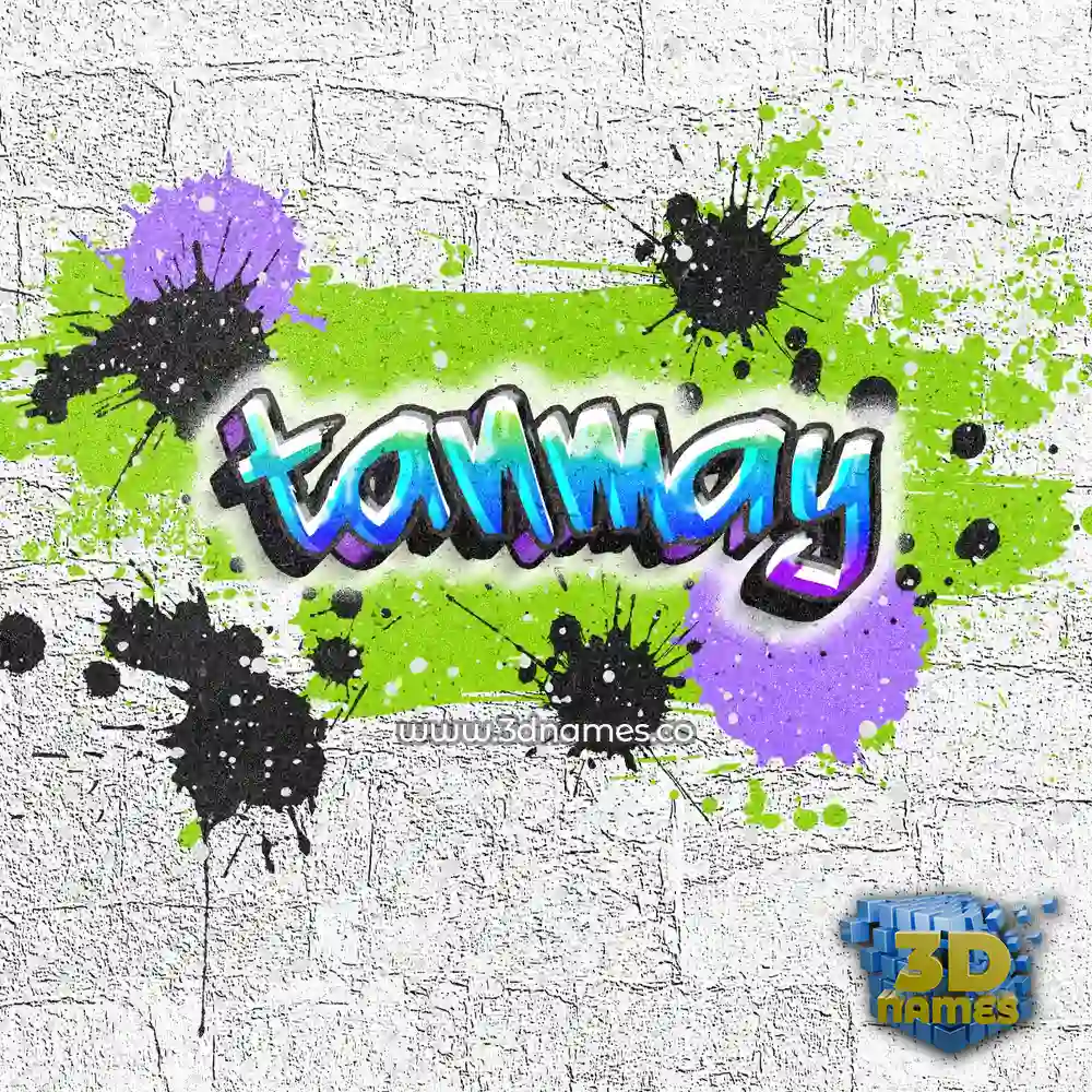 3D Name styles for "tanmay" (48)
