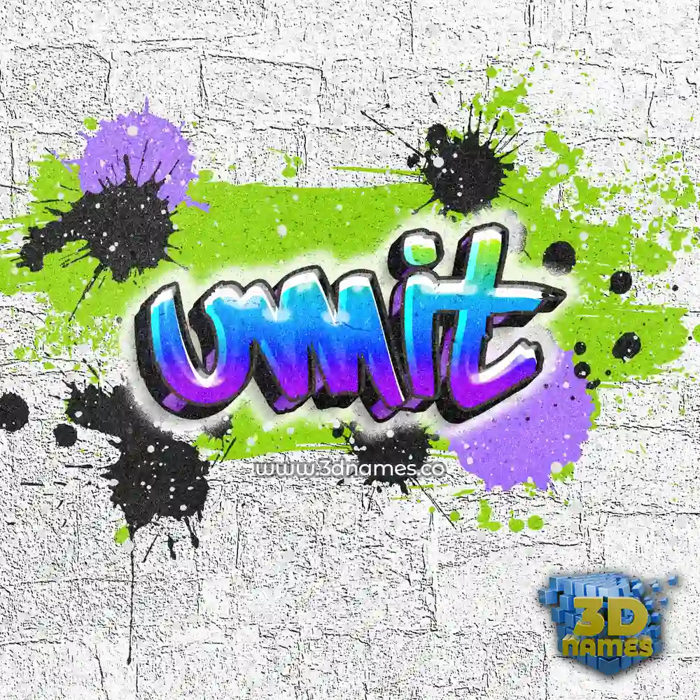3D Name styles for "umit" (26)