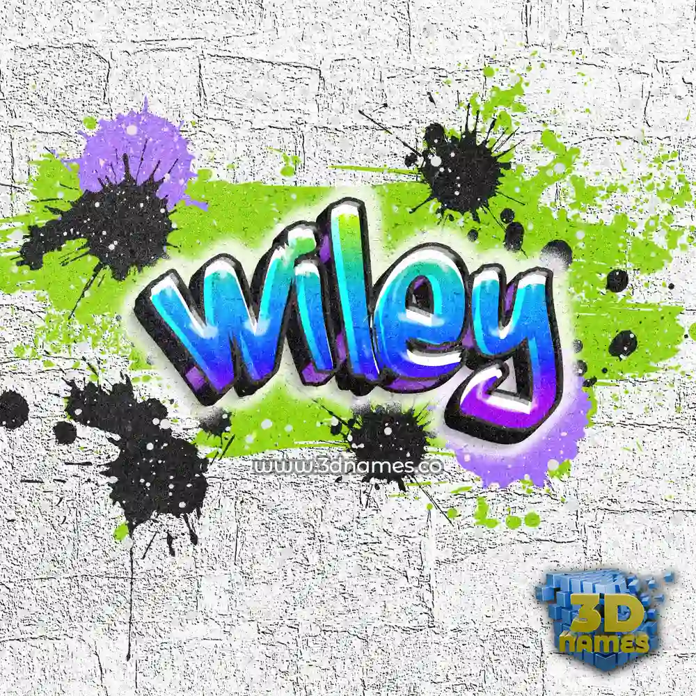 3D Name styles for "wiley" (17)
