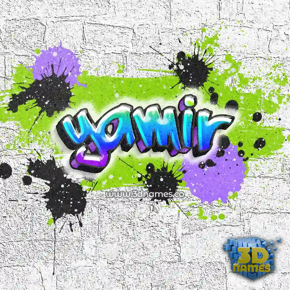 3D Name styles for "yamir" (18)