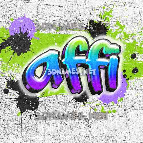 17 3D Names for "affi"