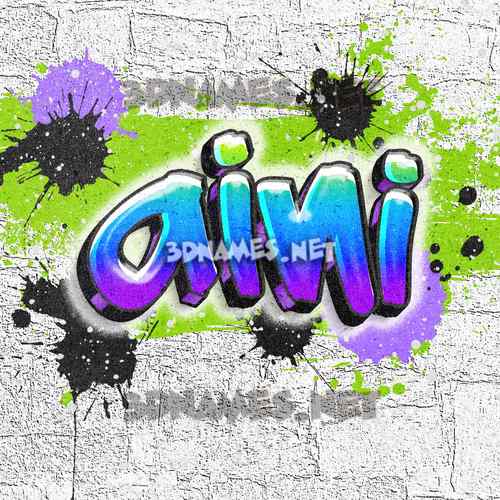 18 3D Names for "aini"