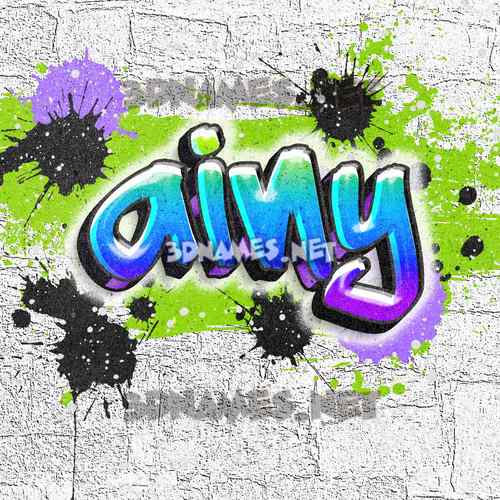 18 3D Names for "ainy"