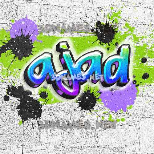 16 3D Names for "ajad"