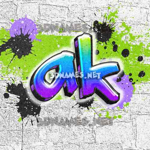 41 3D Names for "ak"