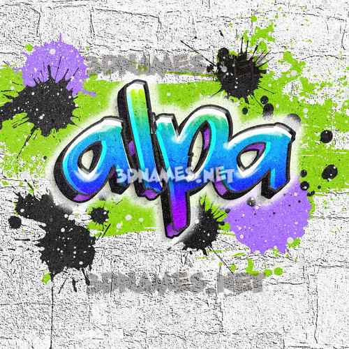 29 3D Names for "alpa"