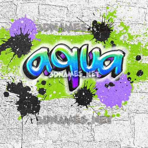 14 3D Names for "aqua"