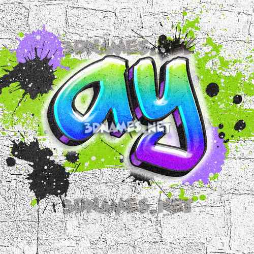 20 3D Names for "ay"