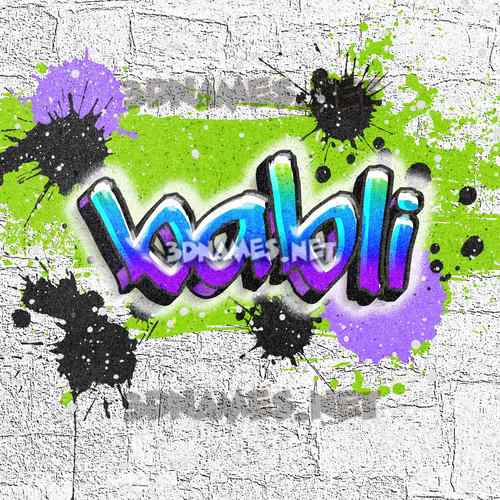 40 3D Names for "babli"