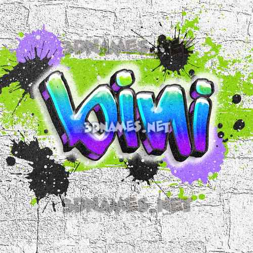 Preview of Graffiti Grunge 3D name for "bini"