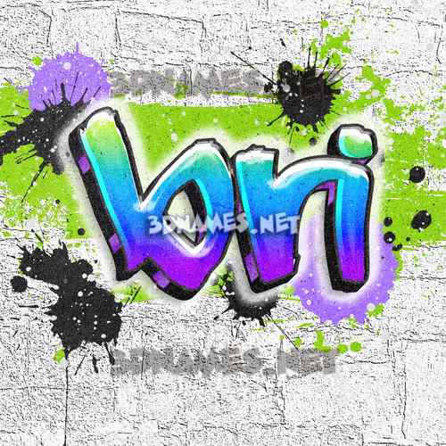 Preview of Graffiti Grunge 3D name for "bri"