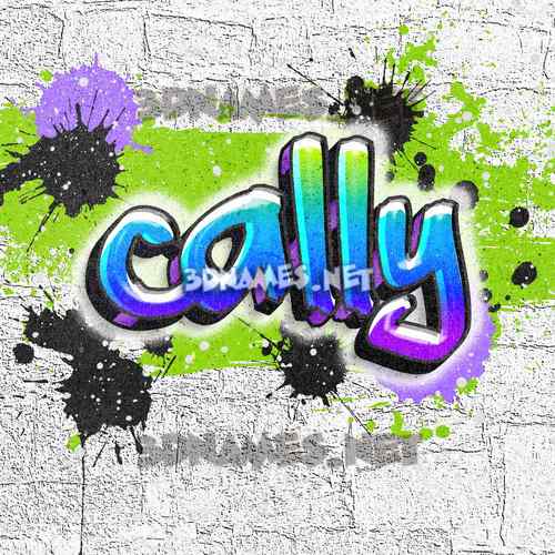 25 3D Names for "cally"