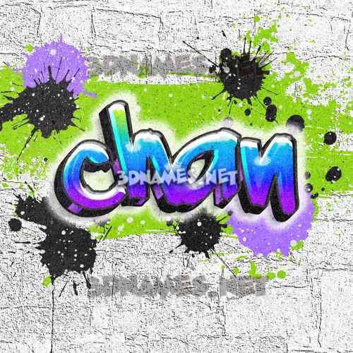 36 3D Names for "chan"