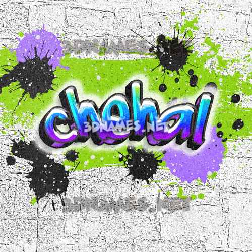15 3D Names for "chehal"