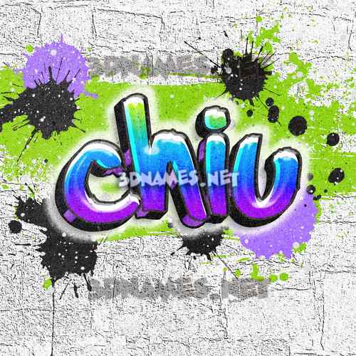 16 3D Names for "chiu"