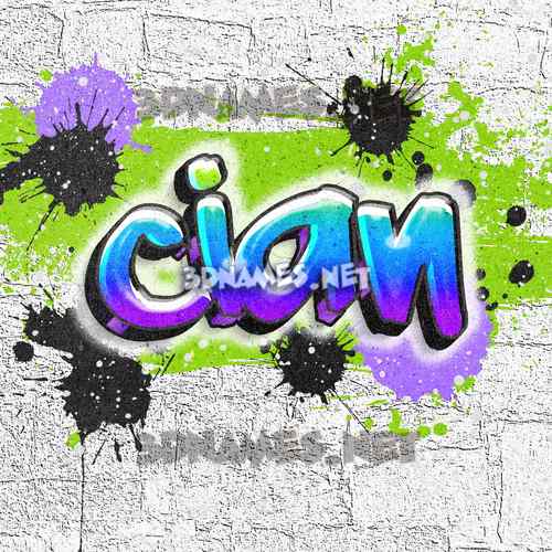 30 3D Names for "cian"