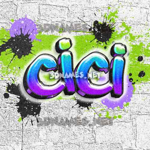 20 3D Names for "cici"