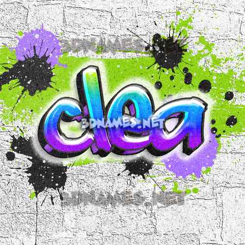 14 3D Names for "clea"