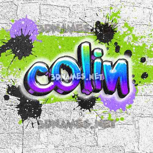 36 3D Names for "colin"