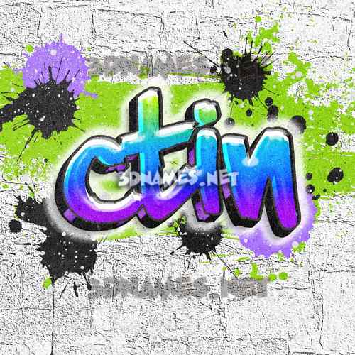 14 3D Names for "ctin"