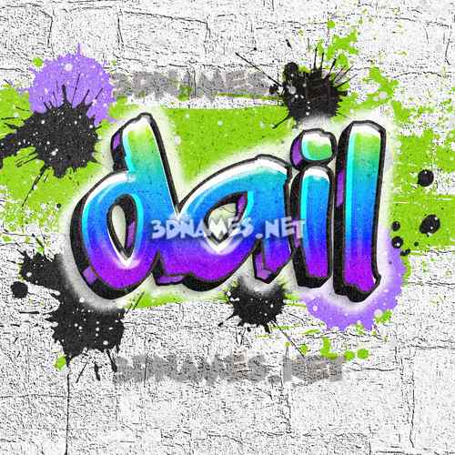 15 3D Names for "dail"