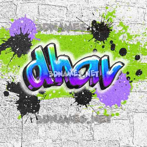 15 3D Names for "dhav"