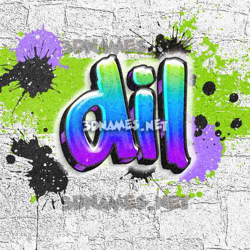 26 3D Names for "dil"