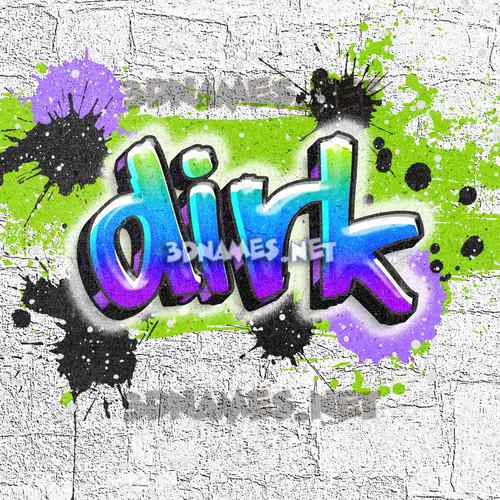 27 3D Names for "dirk"