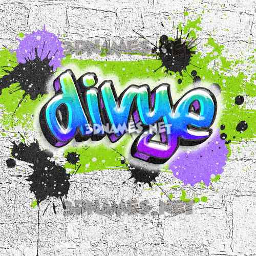 16 3D Names for "divye"