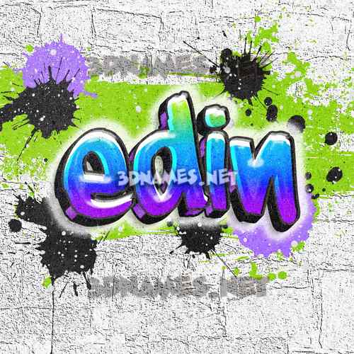 29 3D Names for "edin"