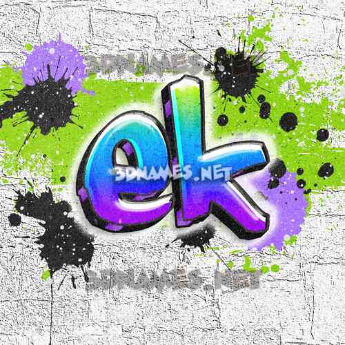 28 3D Names for "ek"