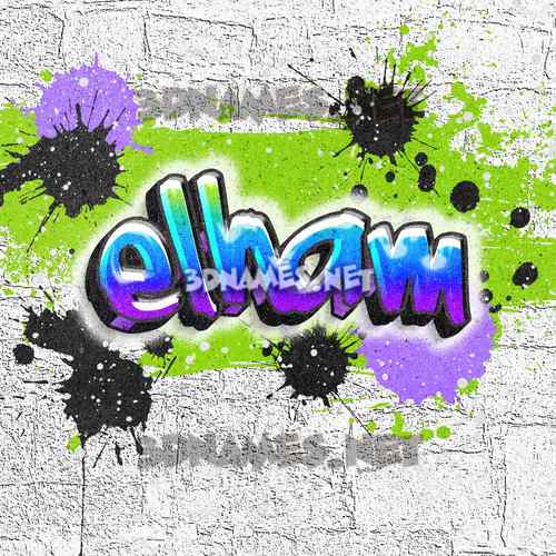 35 3D Names for "elham"