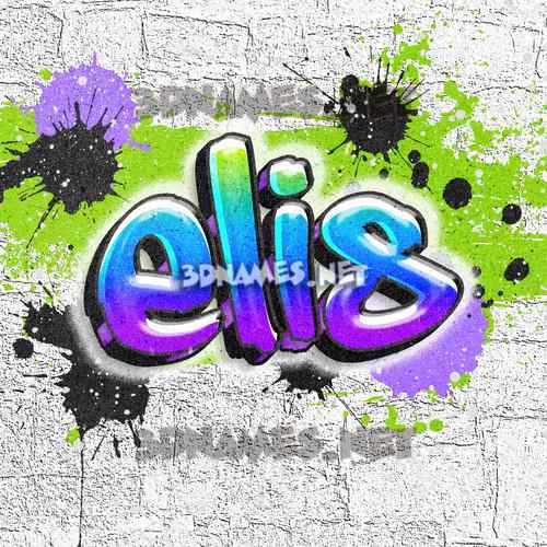 28 3D Names for "elis"