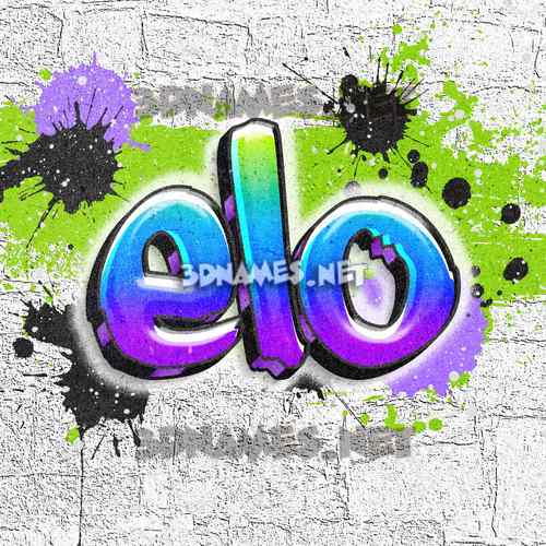 15 3D Names for "elo"