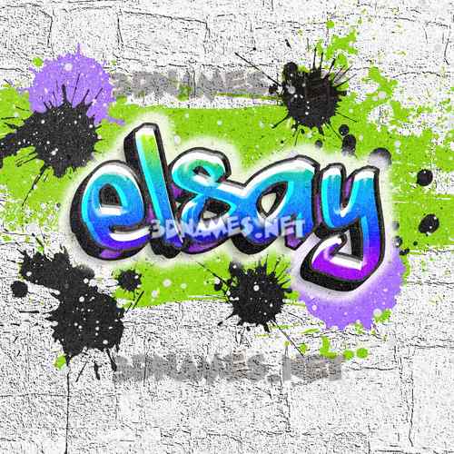 14 3D Names for "elsay"